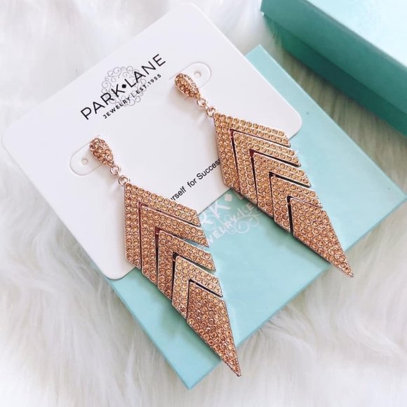 Park Lane | Jewelry | Limited Edition Rose Gold Velour Earrings Park ...